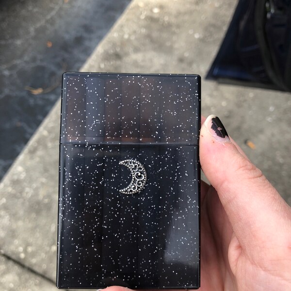 Pink Moon Case Stash Box Cigarette Case Joint Holderjoint Stash Tobacco ...