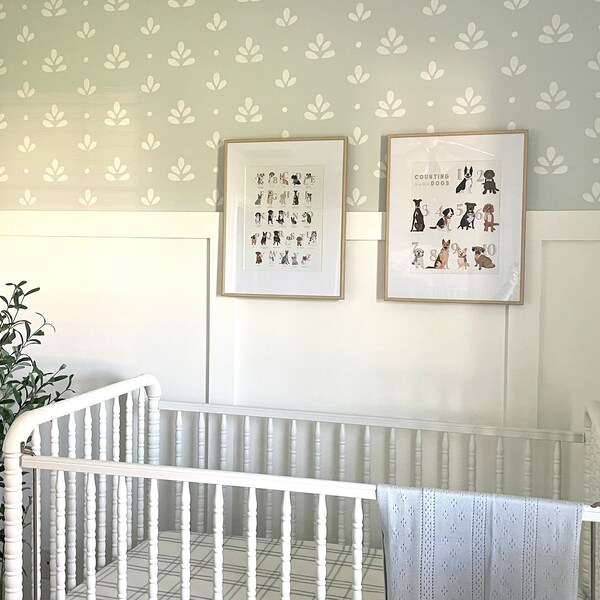 Dog Alphabet Art for Boho Nursery Digital Download Gender Neutral ...