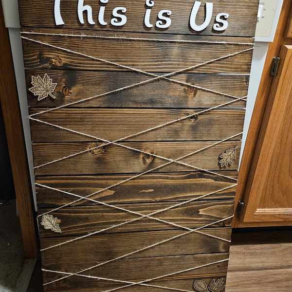 Large Wood Display Board | Wall Picture Hanger L Wood Photo Board L ...