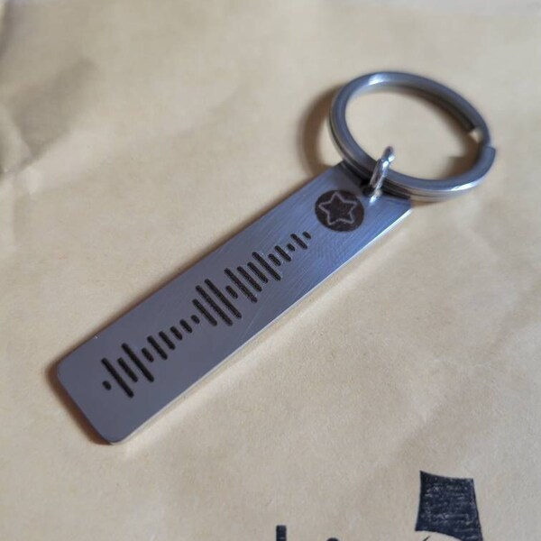 Spotify Music Code Keychain, Music Code Keychains, Personalized ...