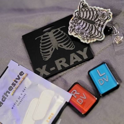 Classic Red and Blue X-ray Markers With Initials Radiology Markers Xray ...