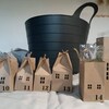 Advent Calendar Christmas Village House Kit, DIY Make Your Own - Etsy