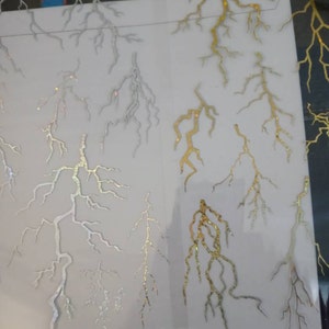 Resin Foil Sheet Lightning Art Supplies - Etsy
