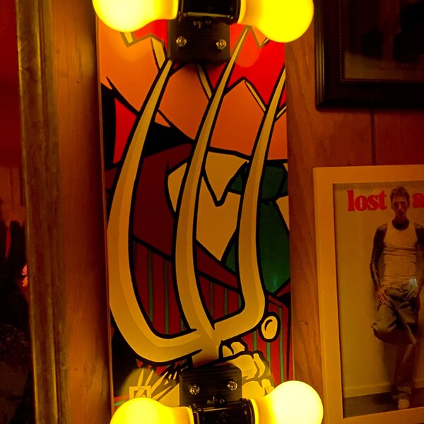 Skateboard Lamp Kit DIY | Wall Mount + Dimmer Switch Light (deck Not ...