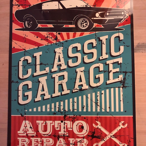 Coffee Metal Vintage Wall Sign Vintage Wall Sign Retro Sign Wall Art ...