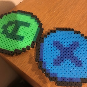 Yin Yang Hama/perler Coaster/decal [set of 1-4] - Etsy
