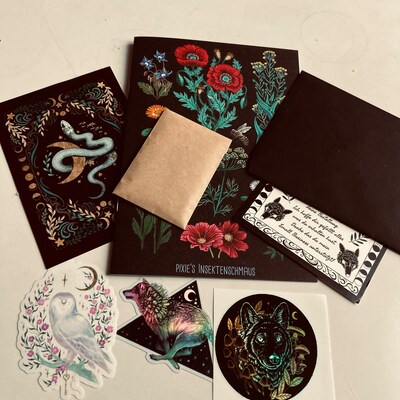 Note Pad A5 50 Sheets Owl and Trees Pixie Cold Design - Etsy