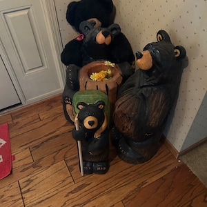 Chainsaw Carved Rail Bear - Etsy