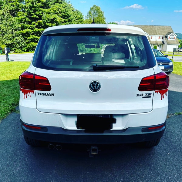 Blood Flowing Dripping Custom Car Truck Van Window or Bumper Sticker ...