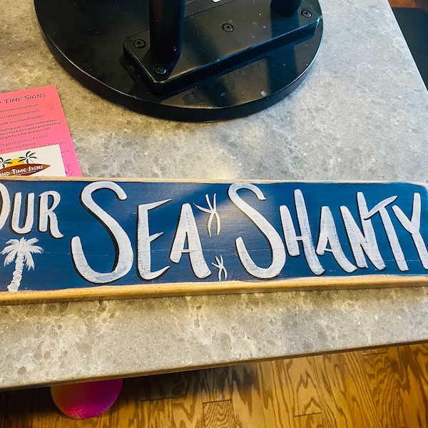 Custom Hand Painted Wood Signs, Made to Order, Beach Décor, Tiki Bar ...