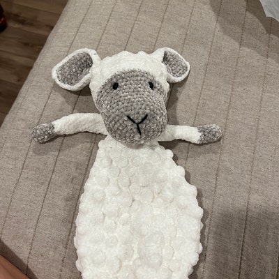 Sheep Lovey Crochet Pattern-lovable Lamb Bobble Buddy DIGITAL Pdf ...