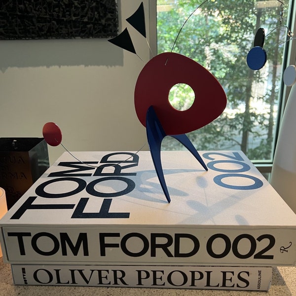 Stabile Mobile Art Table Top Home Decor Driftwood Shells Copper ...