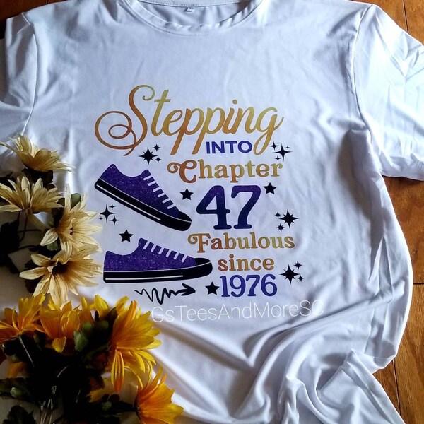 Stepping Into Chapter 47 Fabulous Since 1978 Svg, 47th Birthday Svg ...