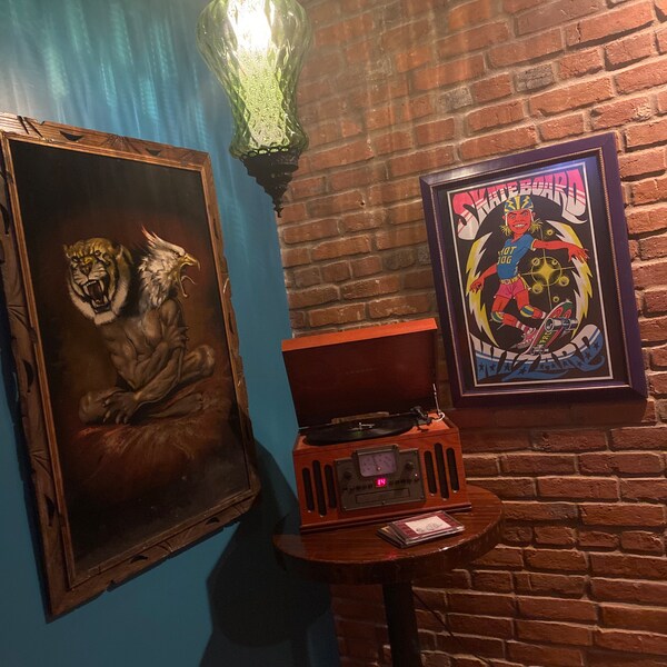 Original Vintage Blacklight Poster Skateboard Wizard - Etsy