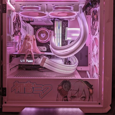 Sakura Miku QUAD Color Gaming Computer Fan Shroud / Grill / Cover ...