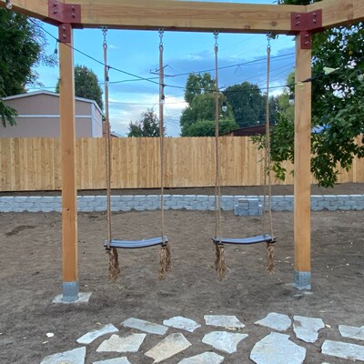 Wildflower Wine Barrel Rope Swing With Upgrades - Etsy