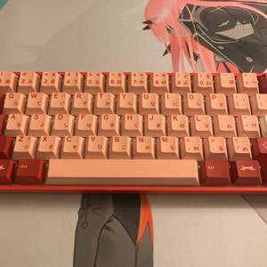Darling Zero Two Keycap Set 129 Piece Cherry Profile PBT Subdye - Etsy