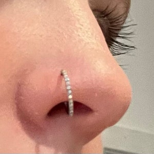 316L Cubic Crescent Piercing / Three Color Crescent Moon | Etsy