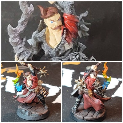 Male Human Wizard Dnd Miniature human Spell Caster sorcerer Miniatures ...