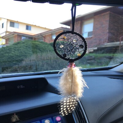Custom Crystal Car Charm, Macrame Crystal Car Hanger, Crystal Car ...