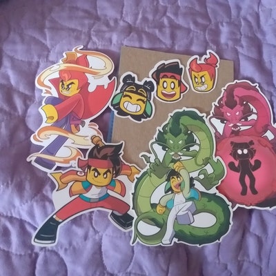 LMK MK, Mei, Red Son traffic Light Trio Matted Stickers - Etsy