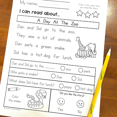 FAIRY TALES Decodable Readers Printable Books & Phonics Skills ...