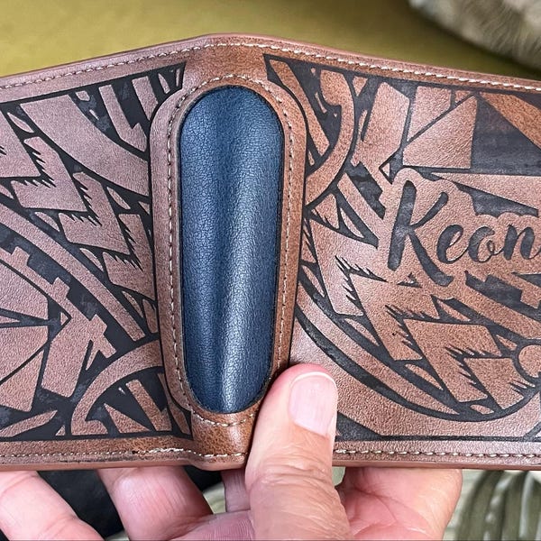 Leather Wallets From Men Bense Laser Marked - Etsy