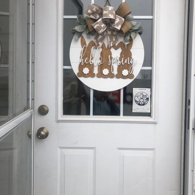 Autism Awareness Door Wreath Autism Mom Front Door Wreath Puzzle Wreath ...