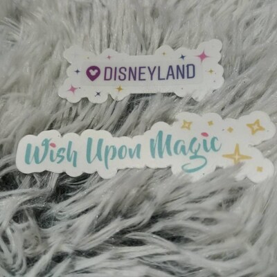 Disneyland Destination Drop Pin Transparent Sticker/ Hidden - Etsy