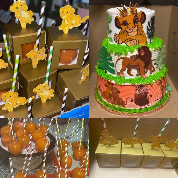 Simba With Crown Edible Images - Etsy