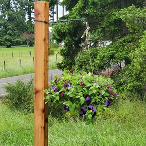 Deck Post Basket Hanger Flower Pot Plant Holder by the Red - Etsy