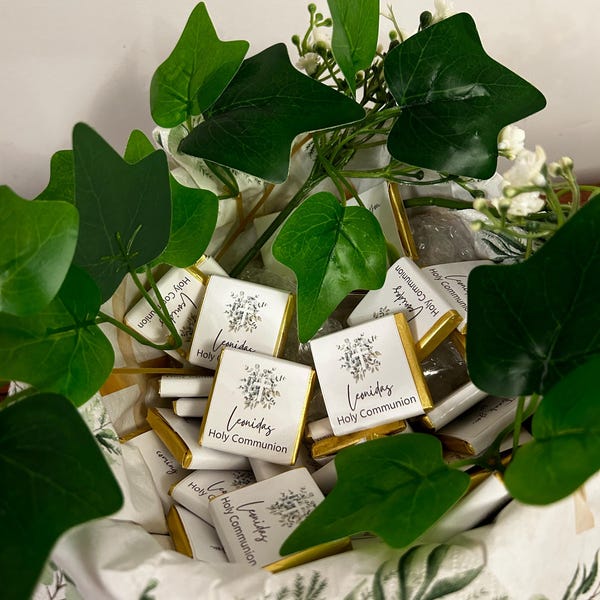 Personalised Happy Birthday Party Favours Chocolate Favours Black ...