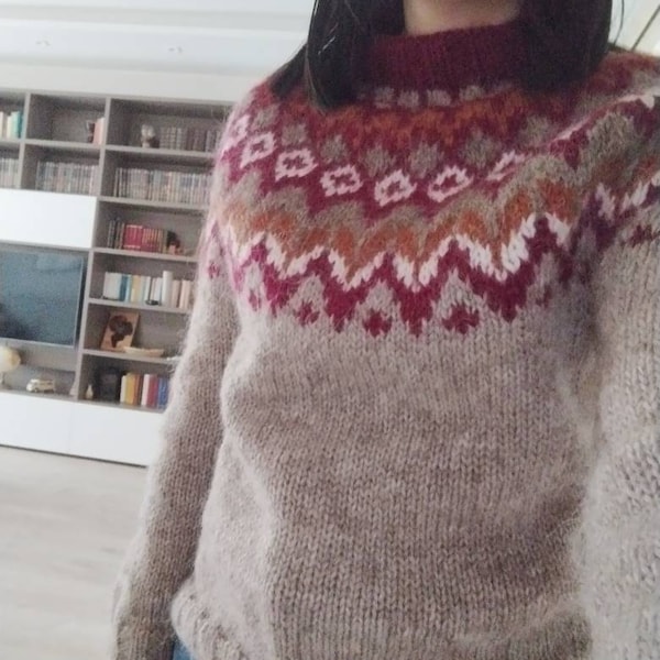 Icelandic Unisex Traditional Sweater, Lopapeysa. - Etsy
