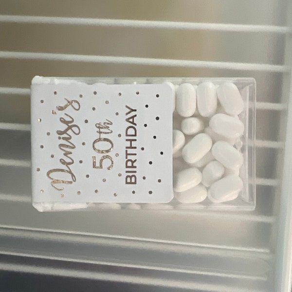 Personalized Real Foil Wedding Tic Tac® Labels/wedding Favor Labels/tic ...