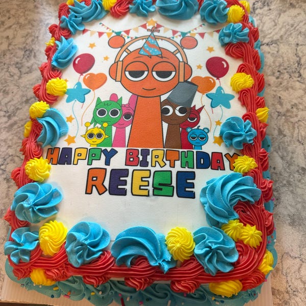 Custom Sprunki Birthday, Personalized Name Sprunki Birthday for Kids ...