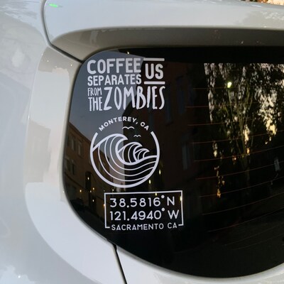 Custom City Ocean Wave Vinyl Decal Aloha Wave Decal Ocean - Etsy