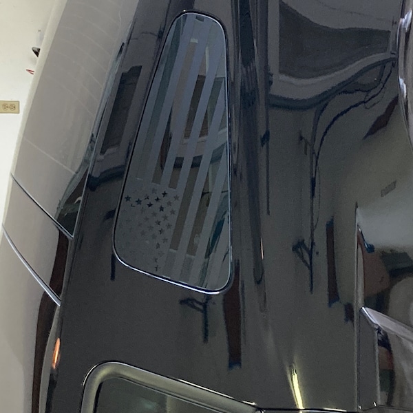 Mustang American Flag Rear Quarter Window Accent Decal (2010-2014)(both ...