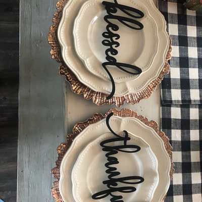 Table Word Place Setting, Thanksgiving Decor, Formal Dining Room, Fall ...