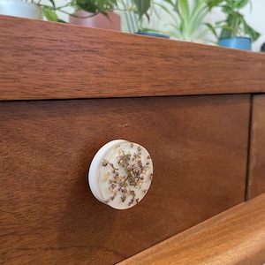 Square Honey Knobs With Dried Grass Transparent Handles Fit - Etsy