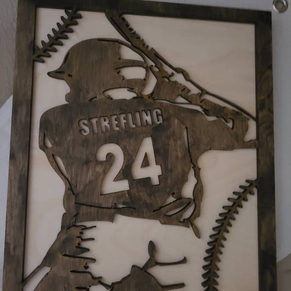 Personalized Baseball Sign, 3D Baseball Sign, Baseball Coach Gift ...