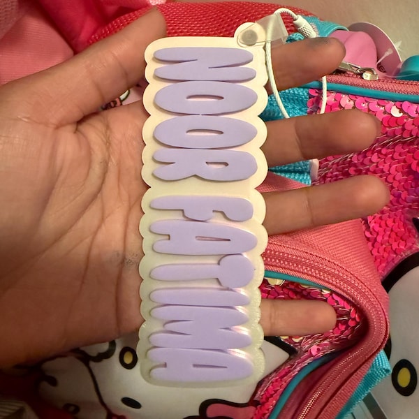 Backpack Keychains-bag Tags- Personalized Backpack Name Tags- Bog Bag ...