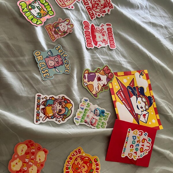 Strawberry Cat Kitty Kitten Kawaii Cute Illustrated Matte Print ...