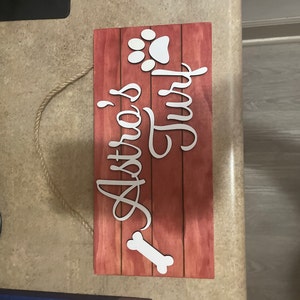 Dog Name Sign, 3D Dog Name Sign, Custom Dog Name Sign, Personalized Dog ...