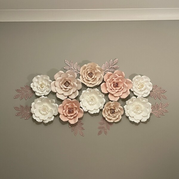 Paper Leaves, Large Paper Leaves, Nursery Decor, Paper Vines, Paper ...