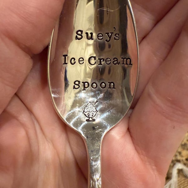 May You Always Have One More Spoon, Spoonie, Vintage Hand Stamped ...