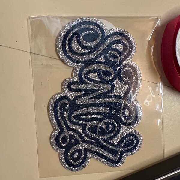 Senior WORD Glitter Cutout for Homecoming Mum | HOCO | Senior Mum or ...