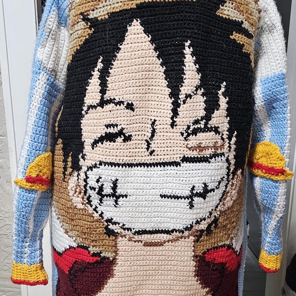 The Luffy Cardigan Pattern - Etsy