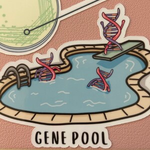 Genetics Pun Stickers Science Biology Genetics Pre-med - Etsy