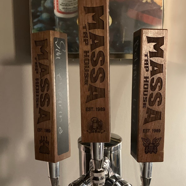 Custom Beer Tap Handle-laser Engraved With Chalkboard - Tap House ...