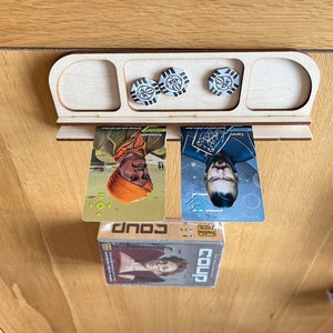 Board Game Card Holder, Tabletop Gaming Card Rail, Wooden Dashboard ...